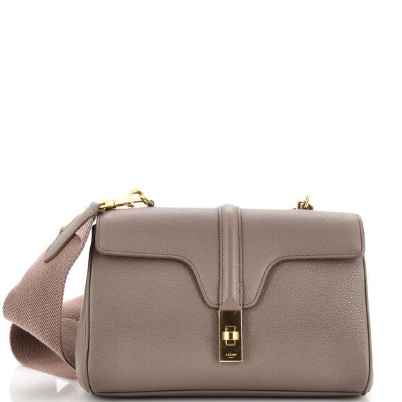 Celine | Bags | Celine Soft 6 Bag Grainy Calfskin Teen Gray | Poshmark
